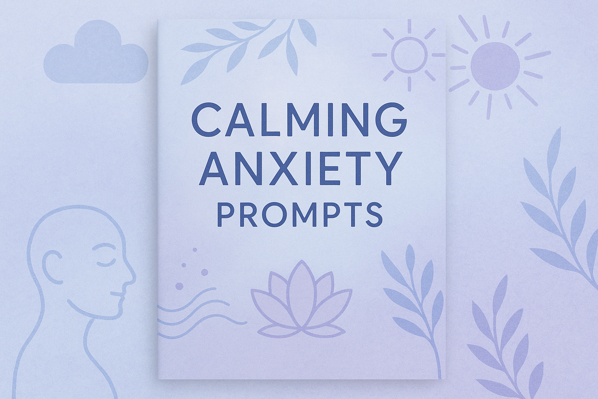 100 Deep Anxiety Prompts - Mental Health Journal - For Corporate Girls